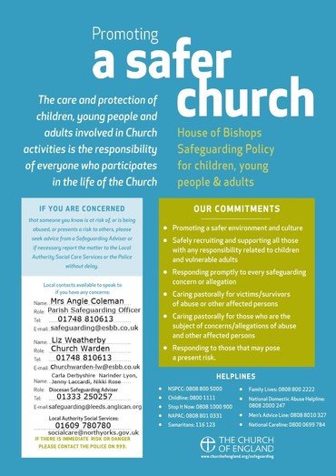 Safeguarding | Easby with Skeeby, Brompton on Swale and Bolton on Swale